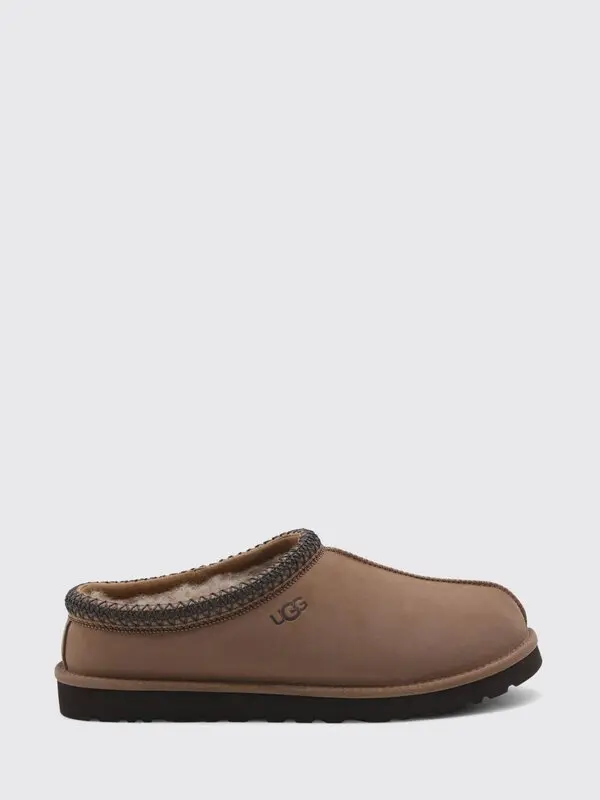 UGG Tasman Ii Nubuck Mules With Wool Interior - Brown