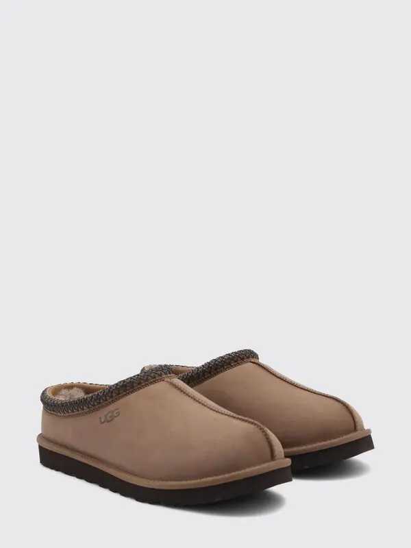 UGG Tasman Ii Nubuck Mules With Wool Interior - Brown
