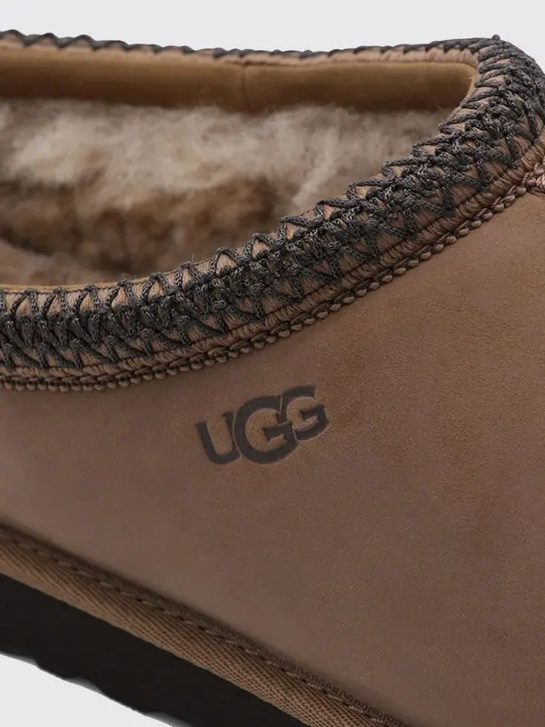 UGG Tasman Ii Nubuck Mules With Wool Interior - Brown