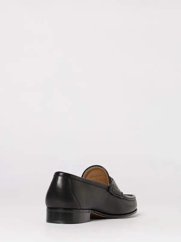 Valentino Garavani Leather Loafers With Gold Tone Hardware