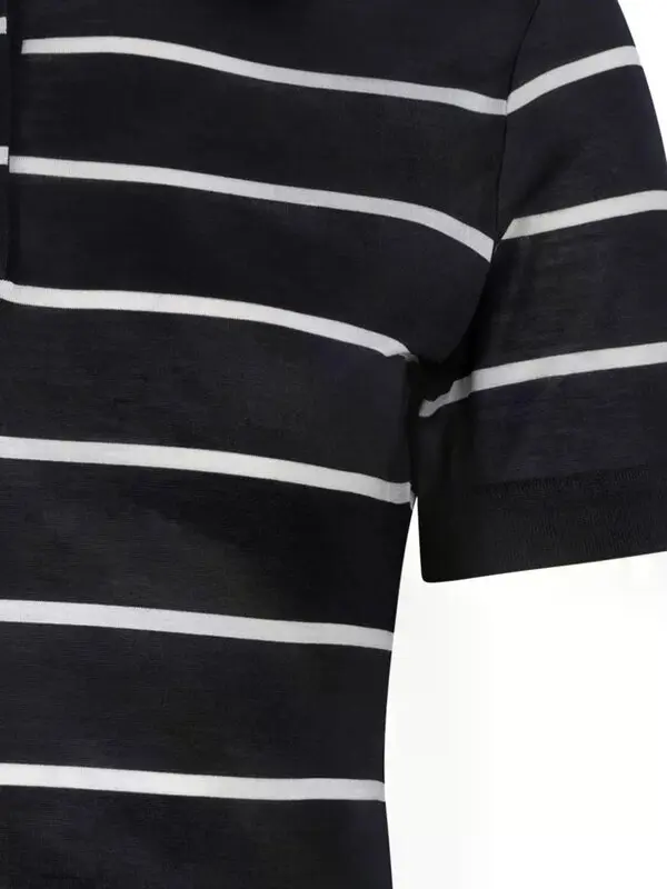 Max Mara Striped Collared T-shirt