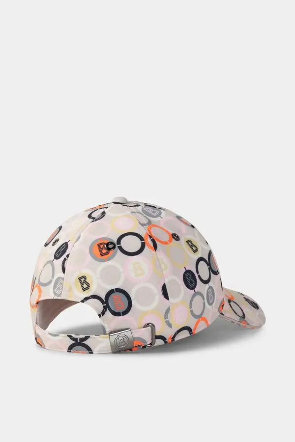 Bogner Leyla Printed Cap - Sand/orange/grey