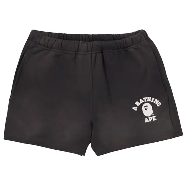 A BATHING APE Vintage Washed College Sweat Shorts