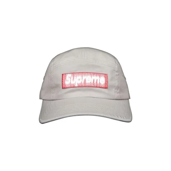 Supreme Reversed Label Camp Cap - Grey