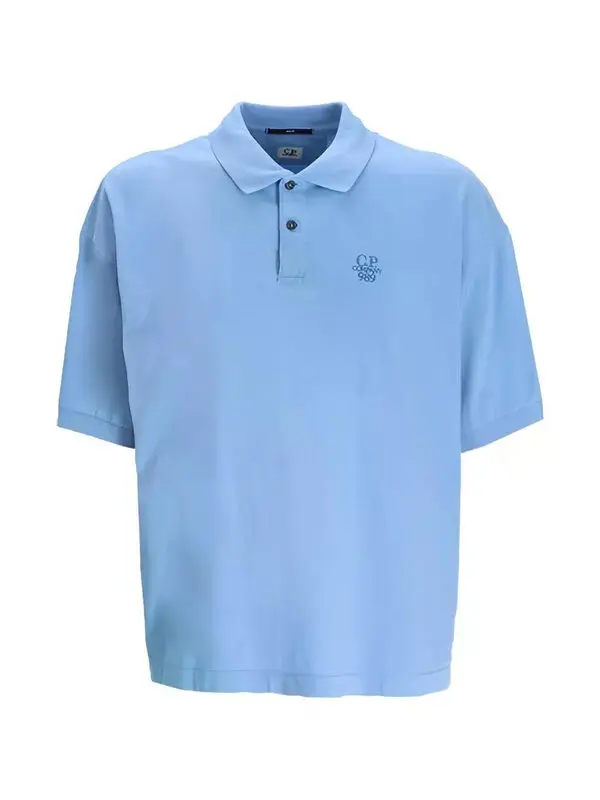 C.P. COMPANY Logo-embroidered Polo Shirt