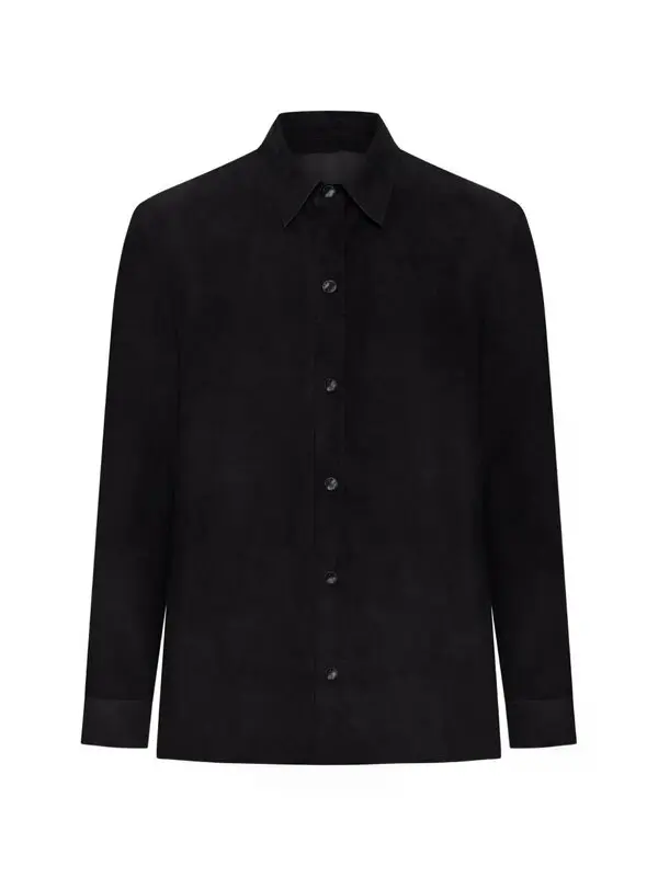 SALVATORE SANTORO Leather Shirt Jacket
