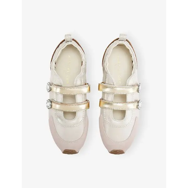 Kurt Geiger Leather Ballet Flats - White/oth