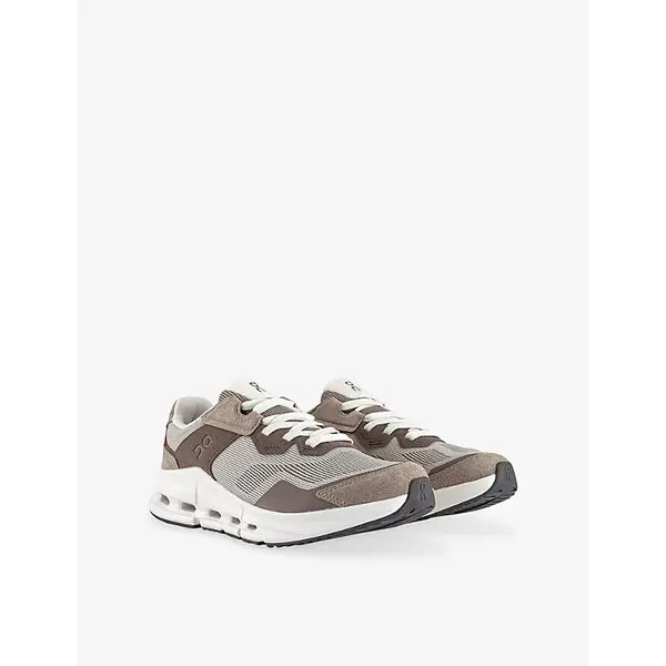 On Cloudnova Rift Woven Trainers - Fog Ash