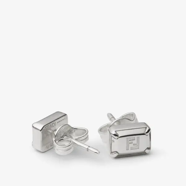 Fendi 925 Sterling Stud Earrings