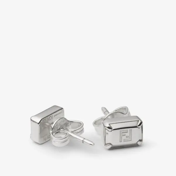 Fendi 925 Sterling Stud Earrings
