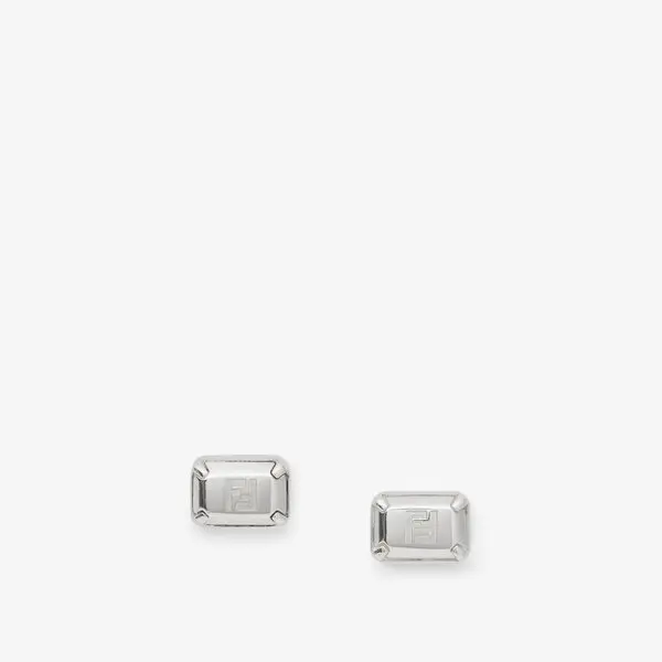 Fendi 925 Sterling Stud Earrings - Silver