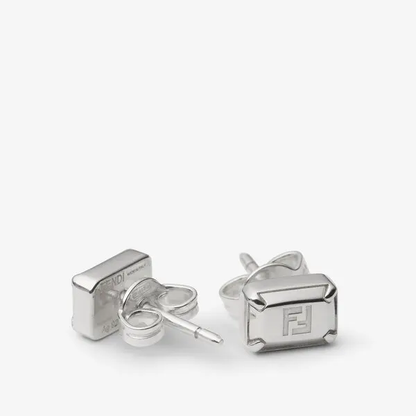 Fendi 925 Sterling Stud Earrings