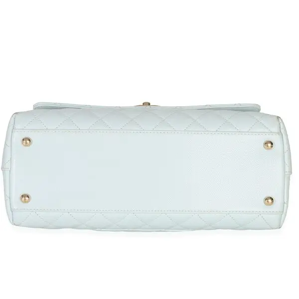 Chanel Quilted Caviar Coco Top Handle Bag
