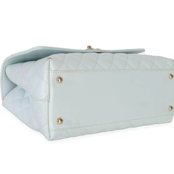 Chanel Quilted Caviar Coco Top Handle Bag
