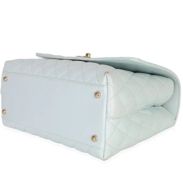 Chanel Quilted Caviar Coco Top Handle Bag