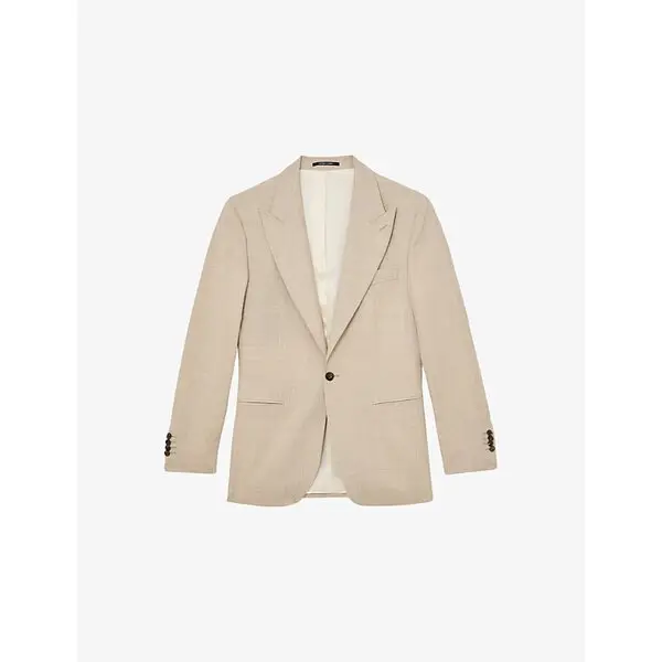 REISS Fibre Peak-lapel Wool Blazer