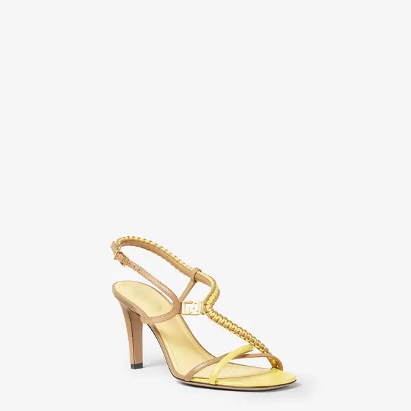 Fendi Ffold Nappa Leather Sandals