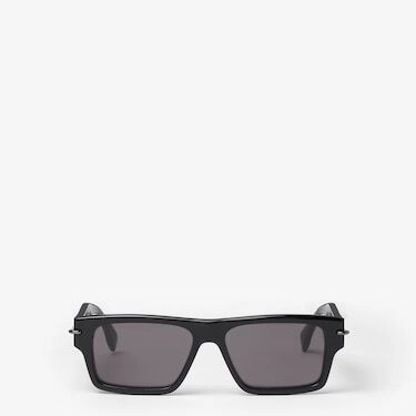 Fendi Selleria Rectangular Sunglasses - Black