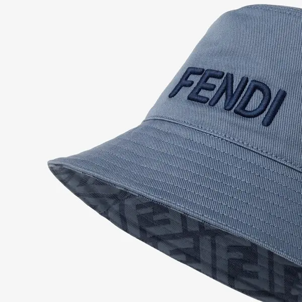 Fendi Bucket Hat With Ff Motif And Logo