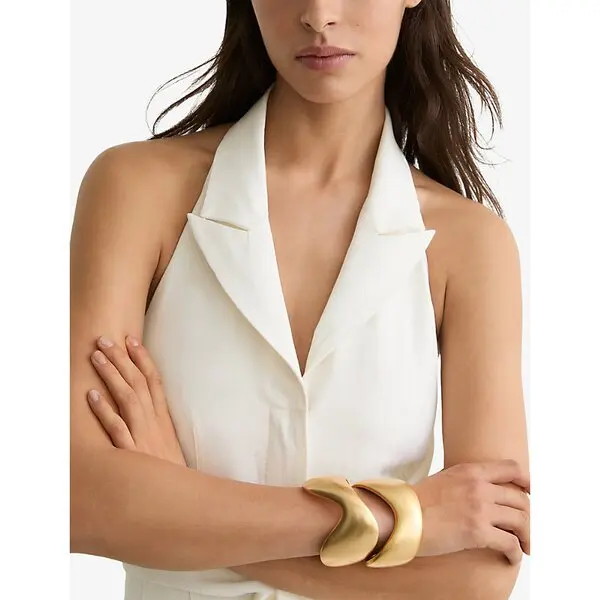 REISS Tie-front Woven Jumpsuit - Ivory