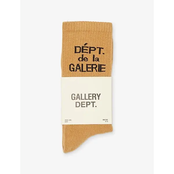 GALLERY DEPT. Stretch Cotton-blend Crew Socks - Tan