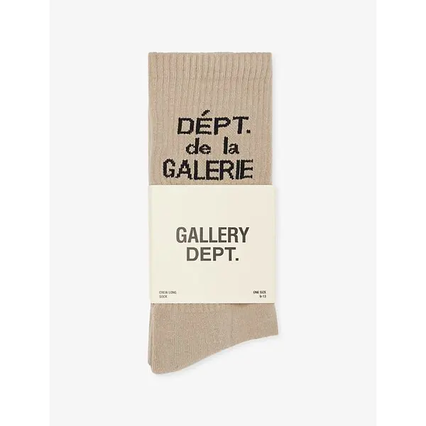 GALLERY DEPT. Stretch Cotton-blend Crew Socks - Warm Grey