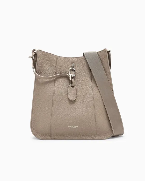 Giorgio Armani Pebbled Leather Shoulder Bag