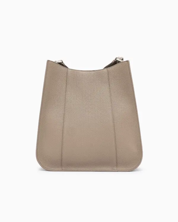 Giorgio Armani Pebbled Leather Shoulder Bag
