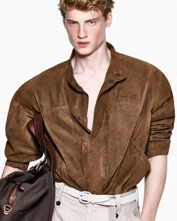 Giorgio Armani Suede Lambskin Jacket