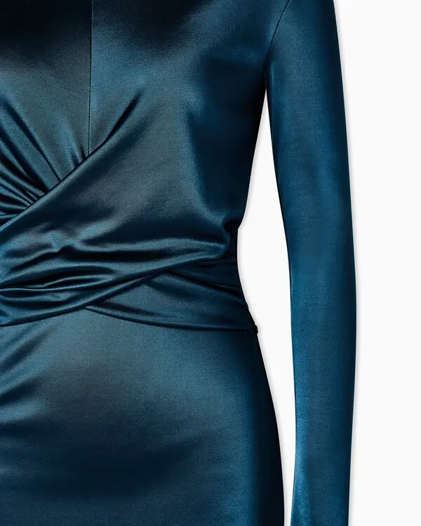 Giorgio Armani Long Viscose Jersey Dress