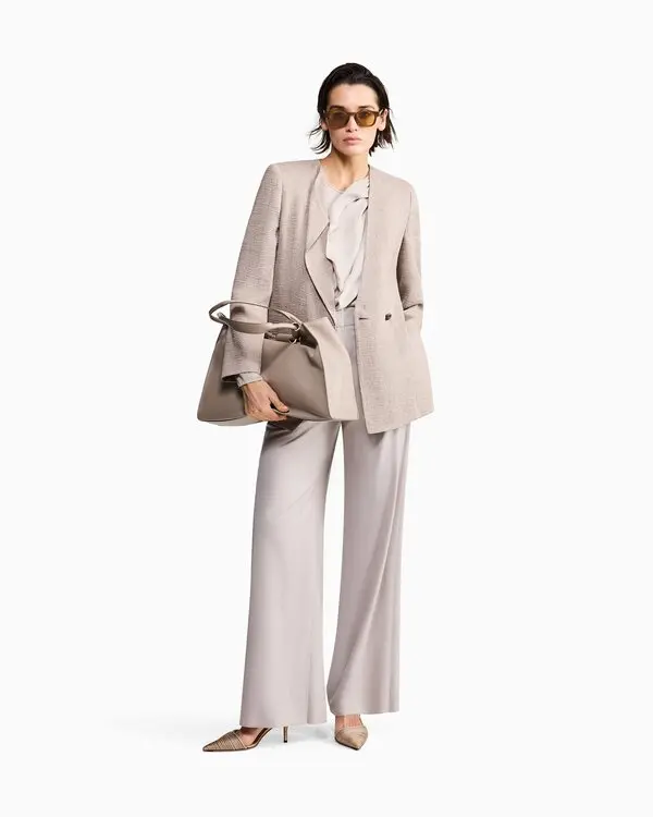Giorgio Armani Pure Wool Wide-leg Trousers