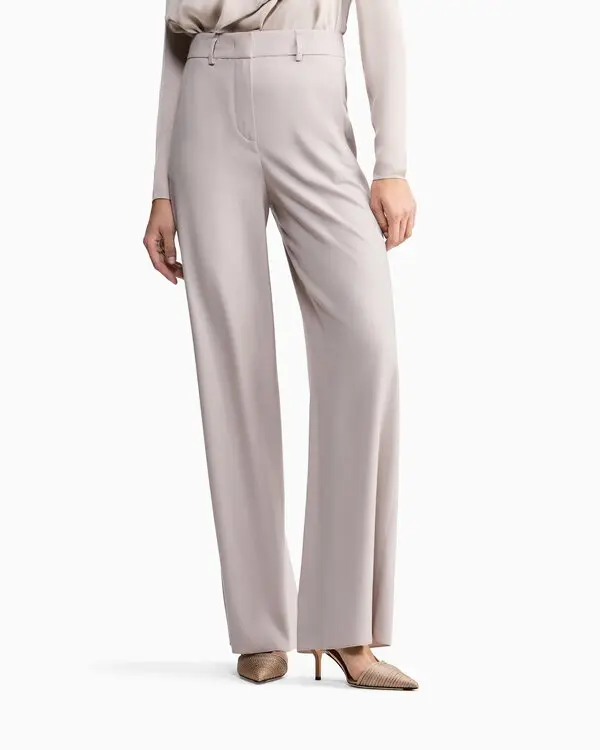 Giorgio Armani Pure Wool Wide-leg Trousers