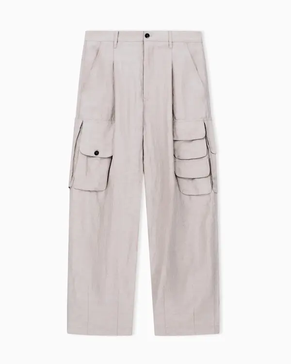 Giorgio Armani Multi-pocket Trousers - Beige