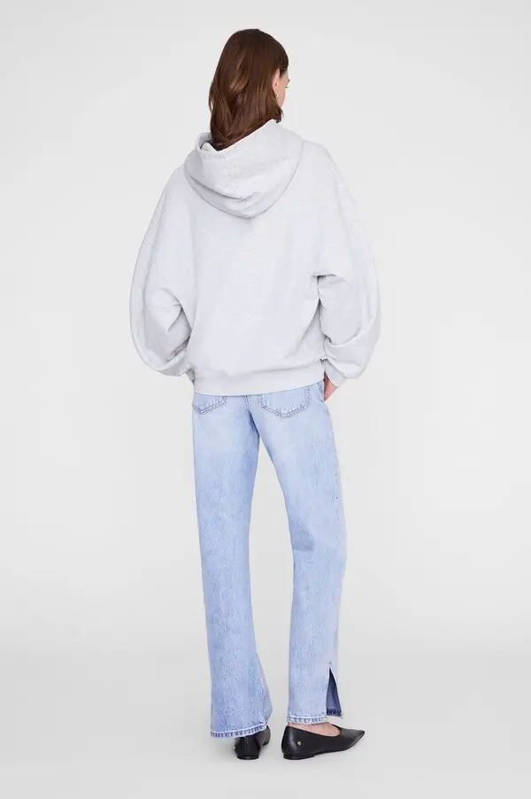 ANINE BING Harvey Relaxed Fit Hoodie - Medium Heather Grey
