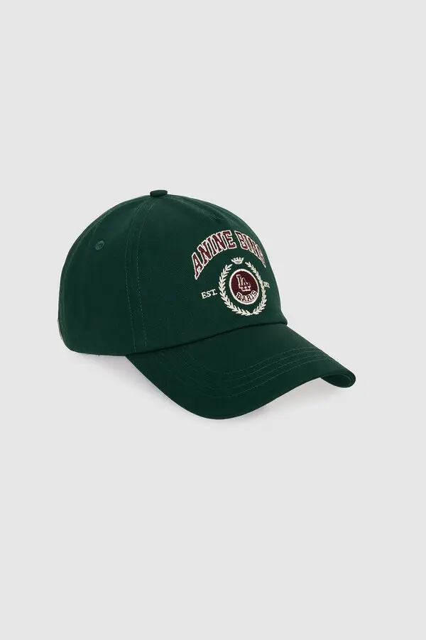 ANINE BING Jeremy Collegiate Baseball Cap - Deep Emerald