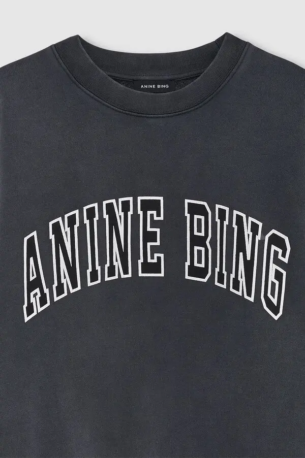 ANINE BING Miles Sweatshirt - Washed Black