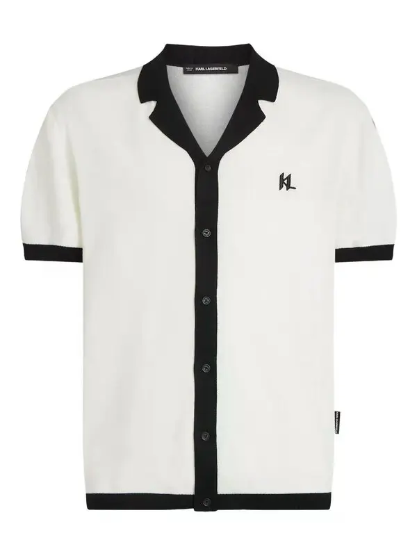 Karl Lagerfeld Monogram-detail Shirt - White