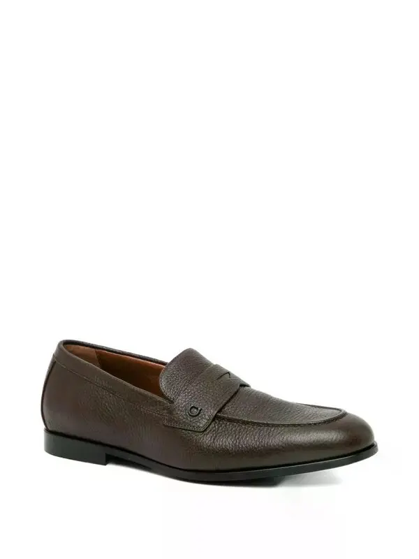 FERRAGAMO Logo-patched Penny Loafers