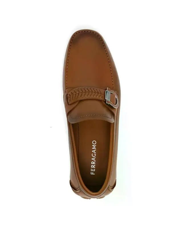 FERRAGAMO Gancini Driver Loafers
