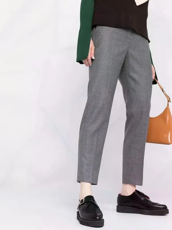 Incotex Cropped Straight Leg Trousers
