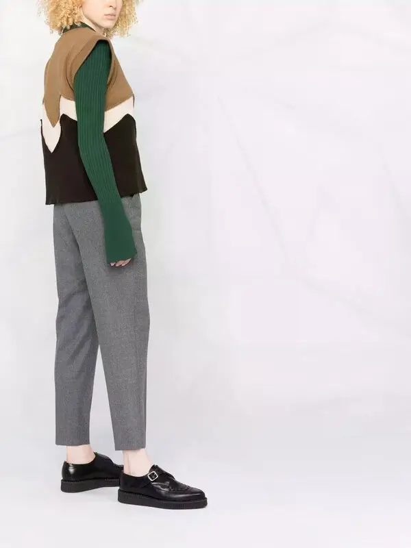Incotex Cropped Straight Leg Trousers
