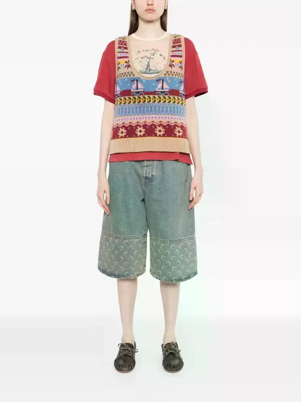 GARÇON BY GARÇON Patterned Knitted Vest