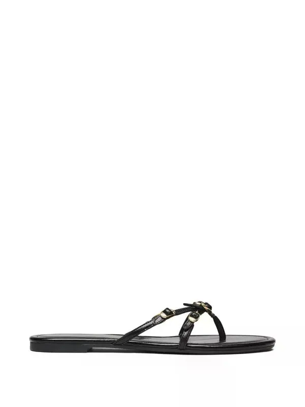 Marc Jacobs The Kiki Buckle-detail Leather Sandals - Black