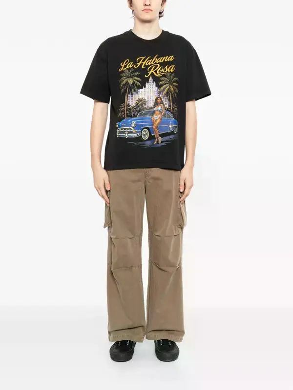 MELT Graphic-print T-shirt - Black
