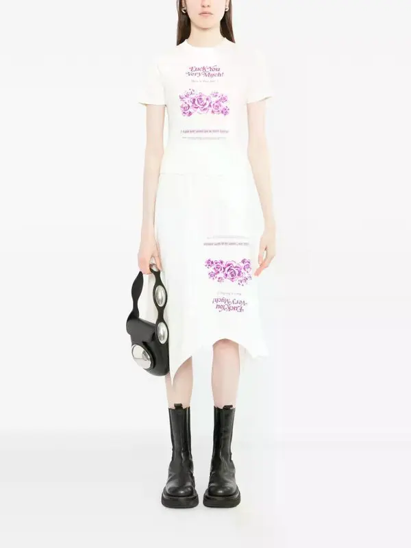 Vetements Printed Midi Skirt