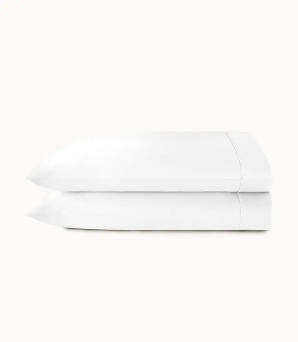 PEACOCK ALLEY Emily Pillowcases - White