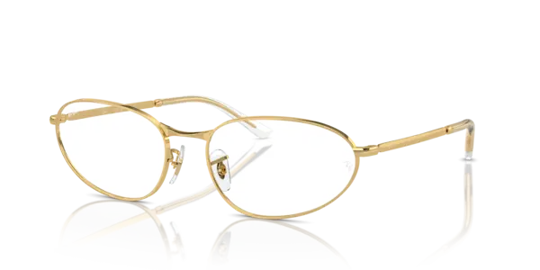 Ray-ban Full Rim Oval Eyeglasses - Oro Arista