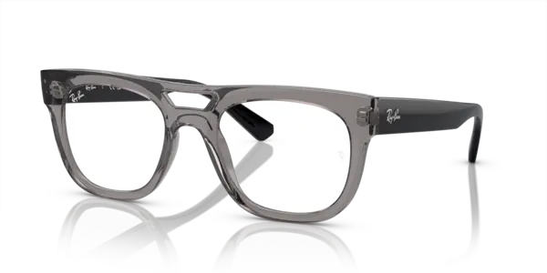 Ray-ban Full Rim Square Eyeglasses - Transparent Gris
