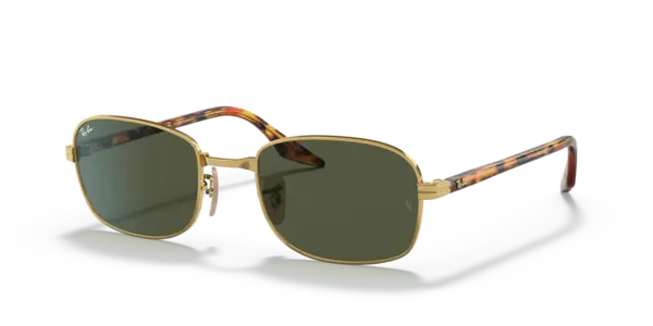 Ray-ban Full Rim Rectangle Sunglasses - Oro Arista