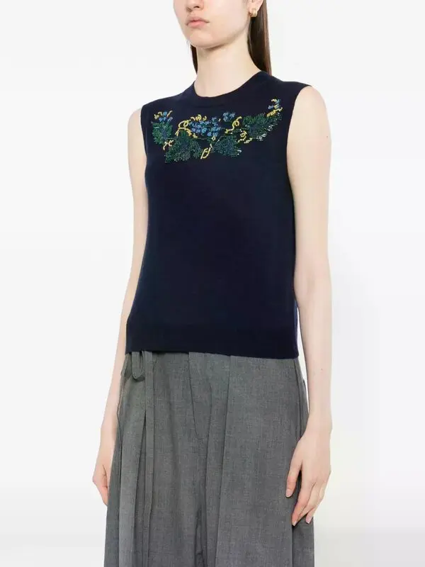 AO YES Beaded Knit Vest